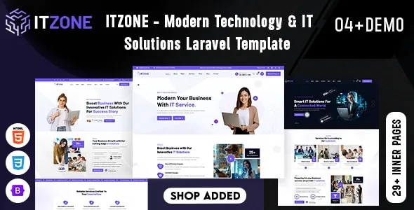 Itzone - Modern Technology & IT Solutions Best Laravel Template